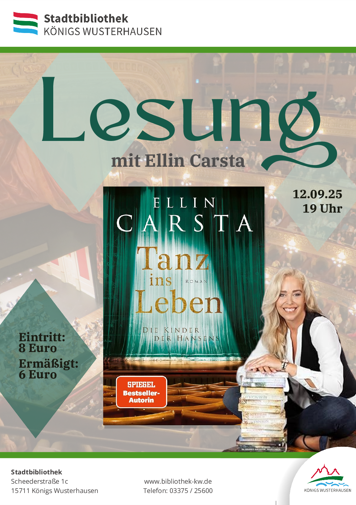 Ellin Carsta liest: Tanz ins Leben